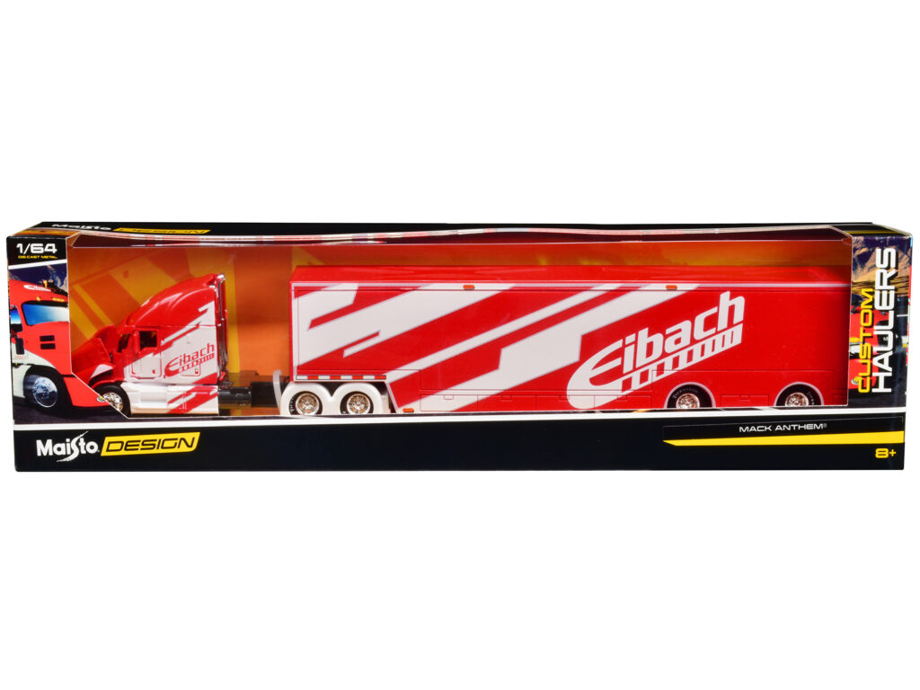 Mack Anthem Enclosed Car Transporter “Eibach” Red with White Graphics ...
